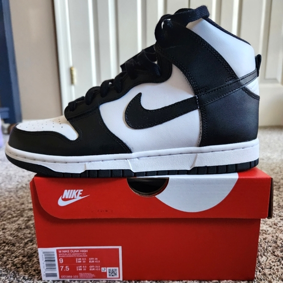 Nike | Shoes | Womens Nike Dunk High Pandas | Poshmark